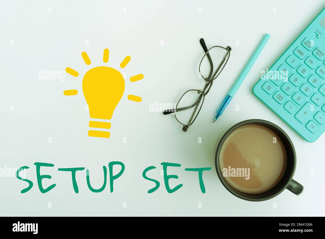 Conceptual caption Setup Set. Conceptual photo the manner, position, or ...