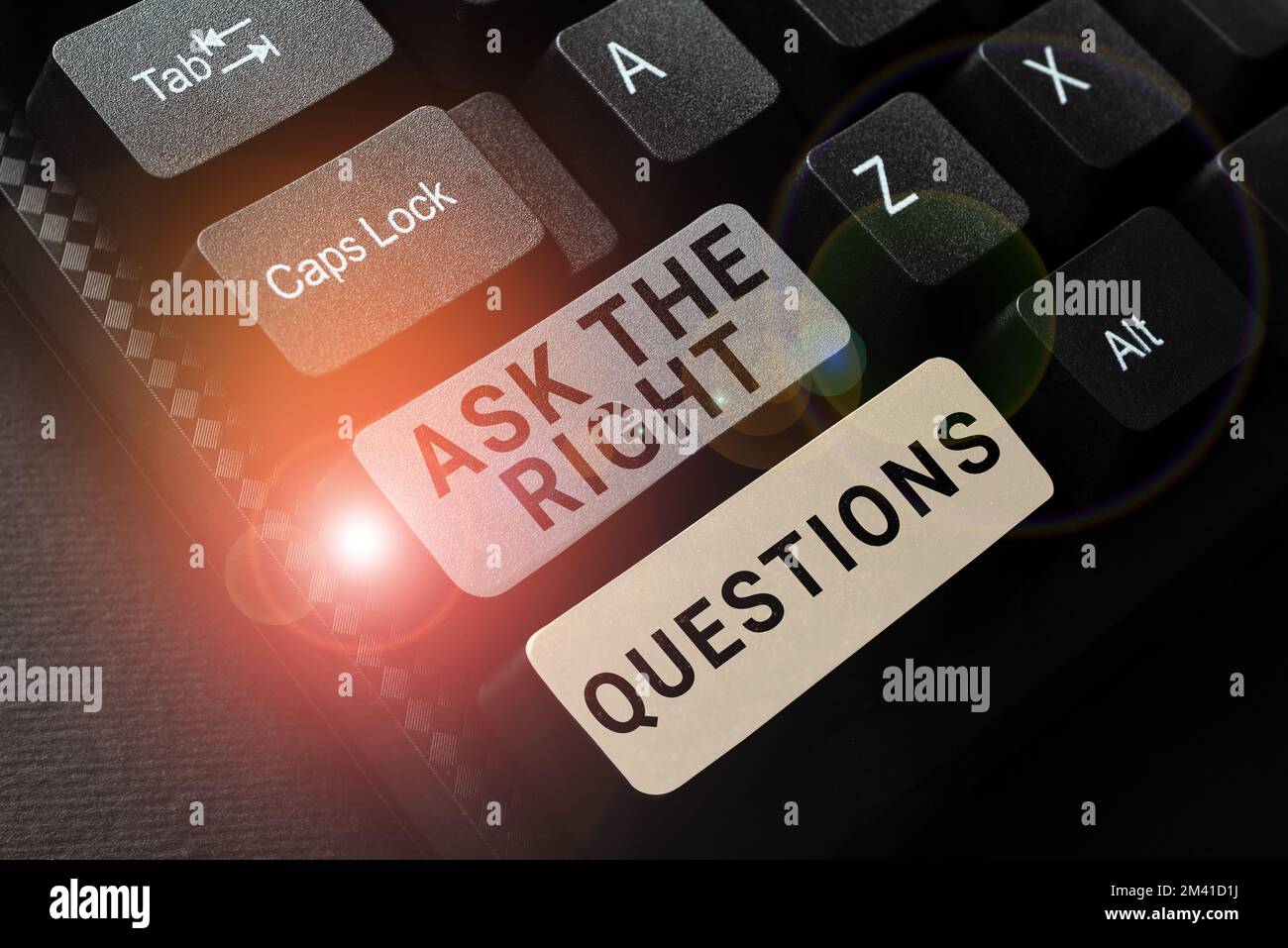 Conceptual display Ask The Right Questions. Business overview Look for ...