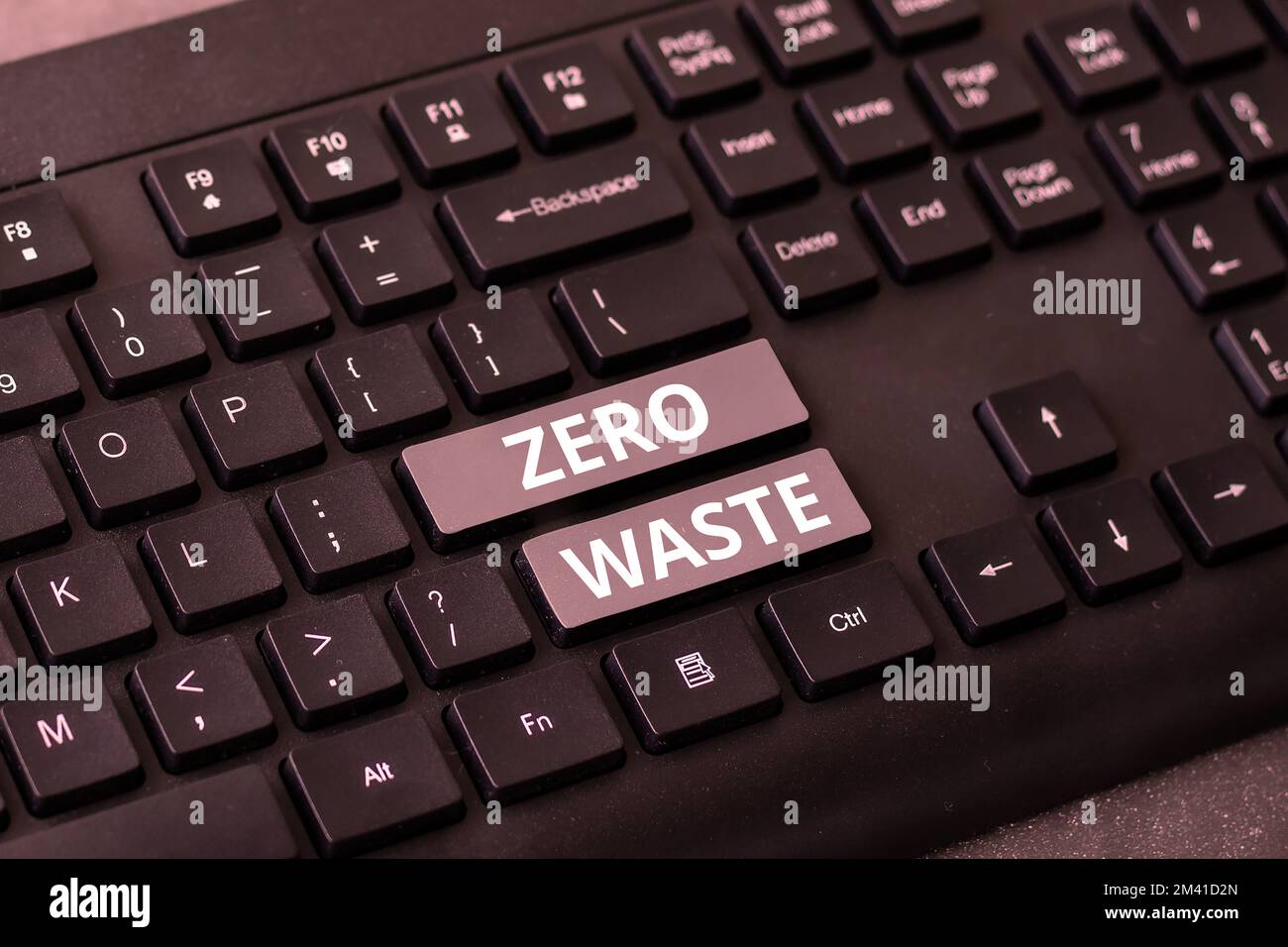 Text showing inspiration Zero Waste. Business approach industrial responsibility includes ...