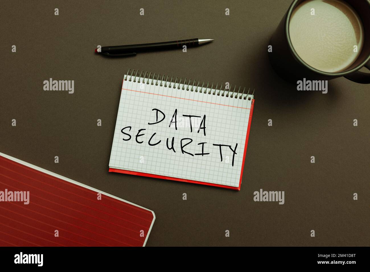 Sign displaying Data Security. Concept meaning Confidentiality Disk Encryption Backups Password ...