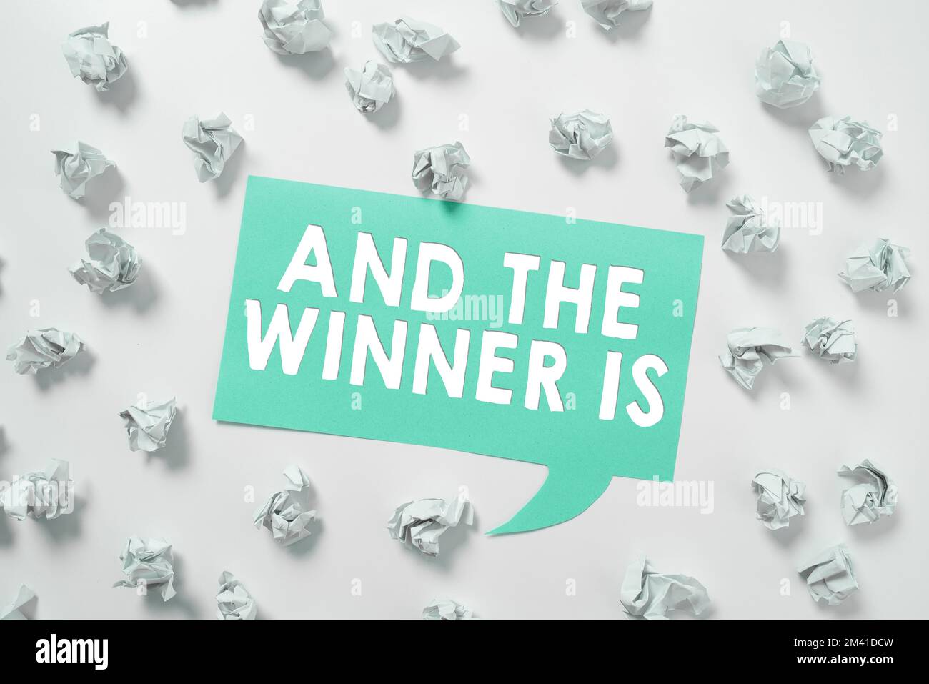 Sign displaying And The Winner Is. Internet Concept written spoken ...