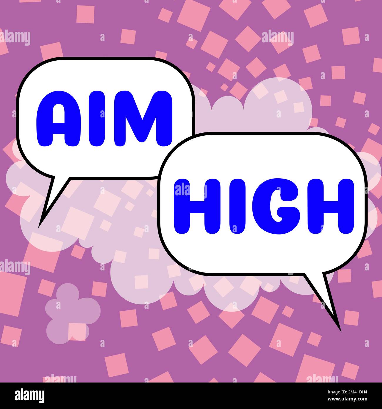 Conceptual display Aim High. Word Written on go for best job school or ...