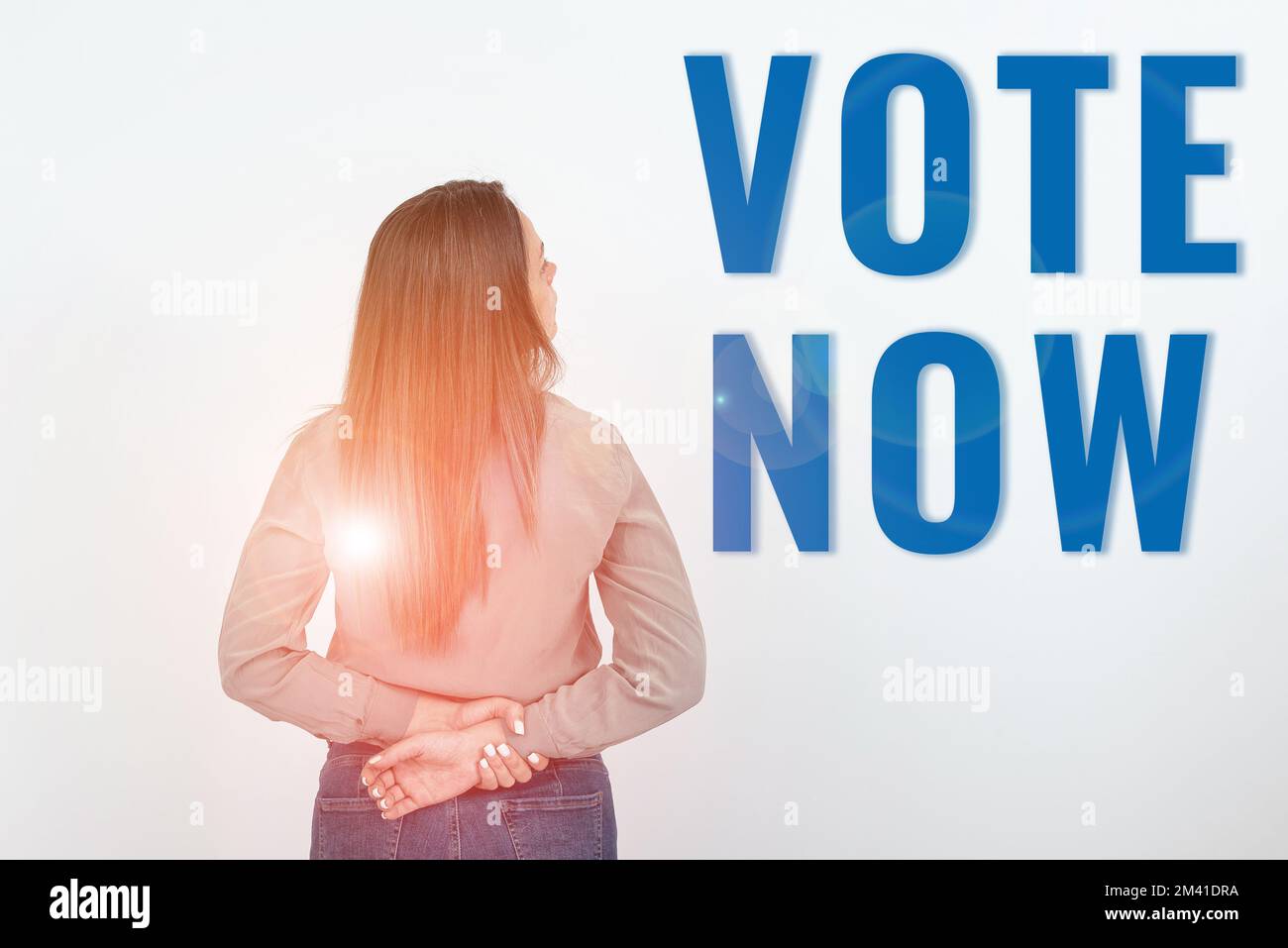 Text showing inspiration Vote Now. Business approach formal indication ...