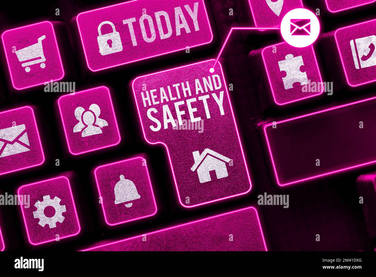 Hand writing sign Health And Safety. Business overview Taking the ...