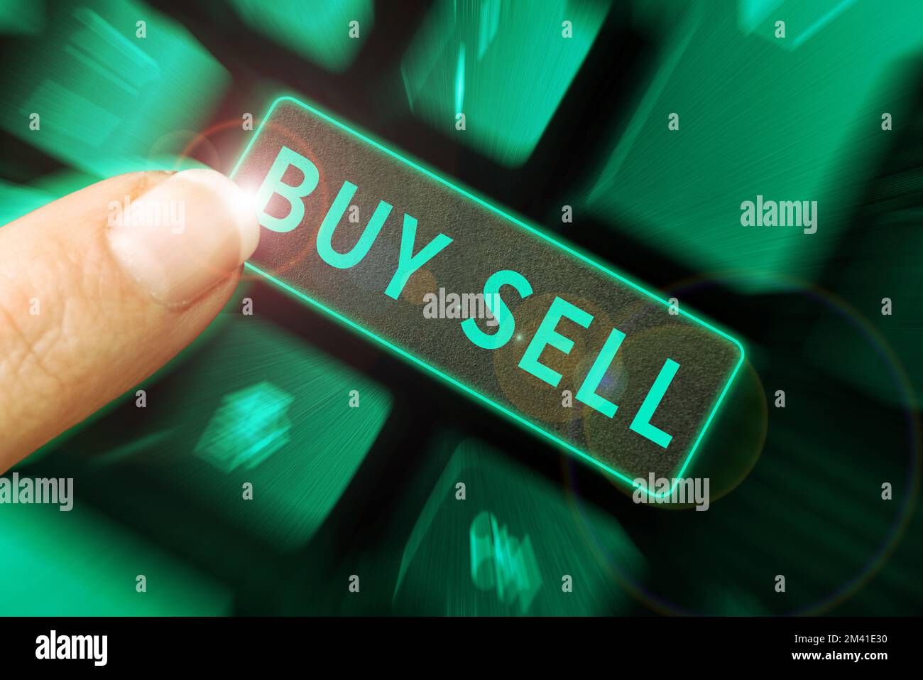 Conceptual caption Buy Sell. Internet Concept The buying and selling of ...