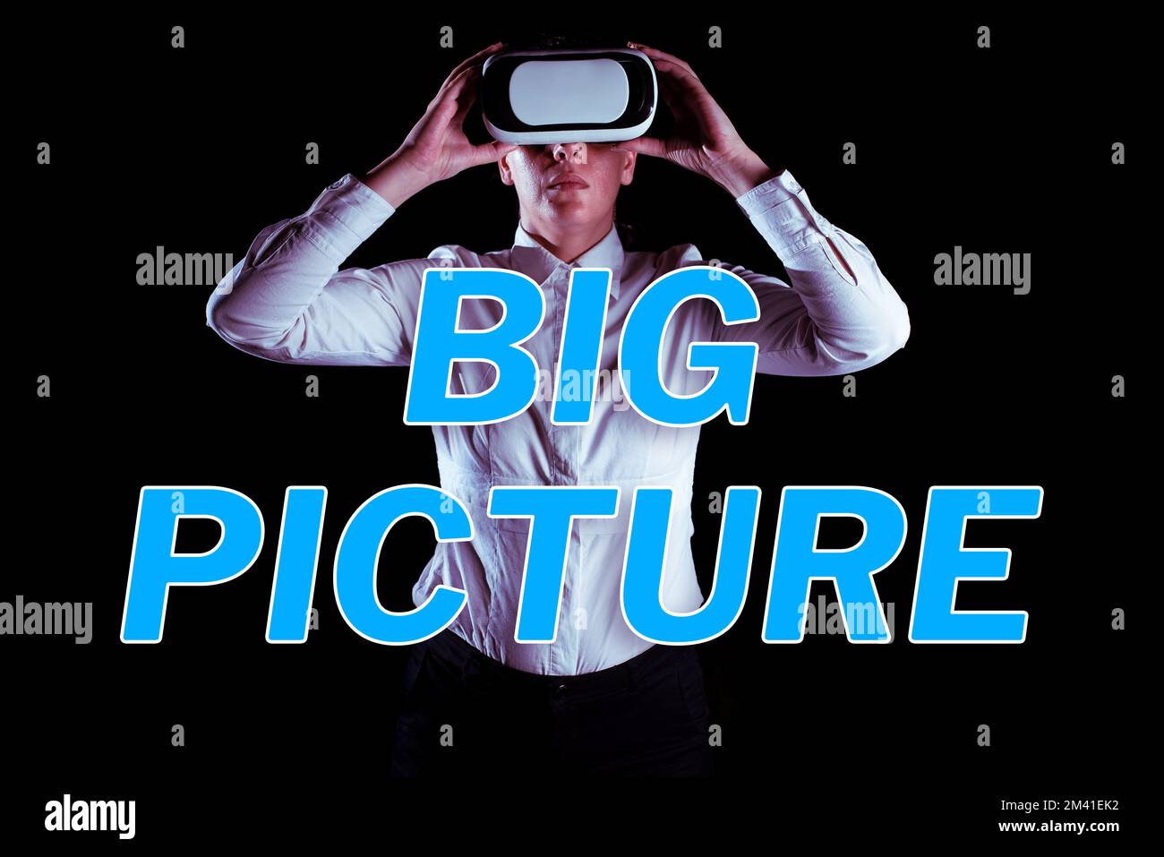 Conceptual display Big Picture. Concept meaning most important facts ...