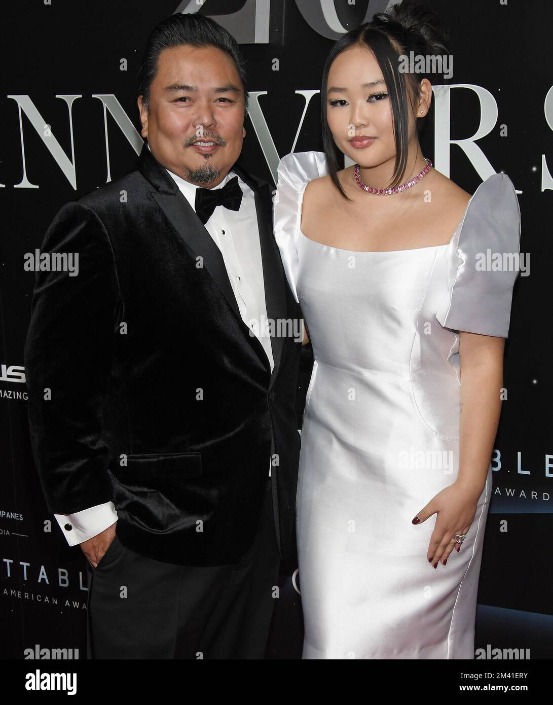 (L-R) Derek Basco and Ella Jay Basco at the 20th Annual Asian American ...