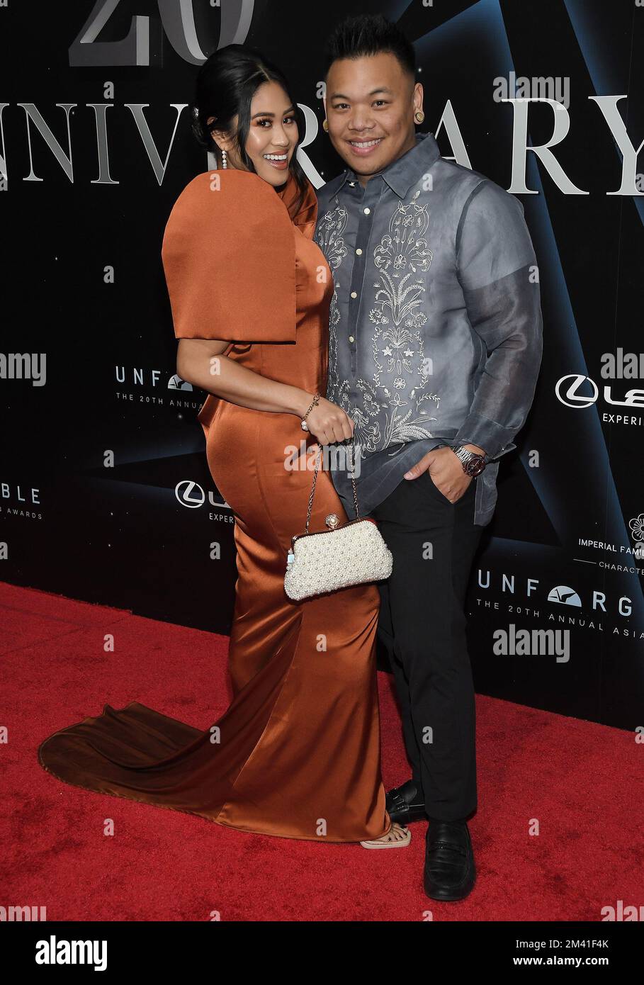 (L-R) Alyssa Navarro and AJ Rafael at the 20th Annual Asian American ...