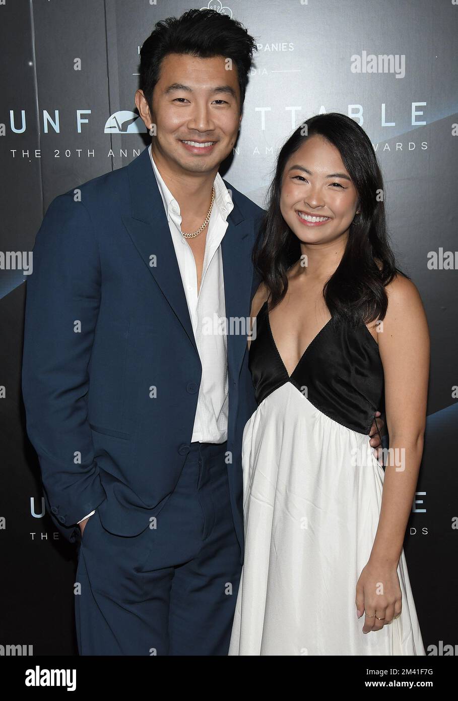 (L-R) Simu Liu and Allison Hsu at the 20th Annual Asian American Awards ...