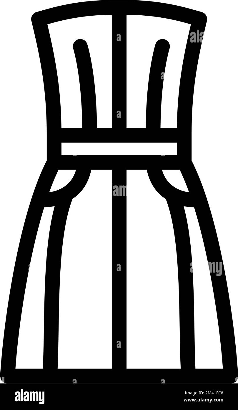 dress denim line icon vector illustration Stock Vector Image & Art - Alamy