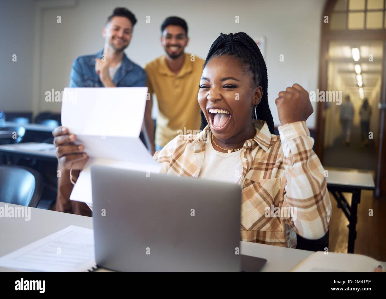 Black College Students Studying