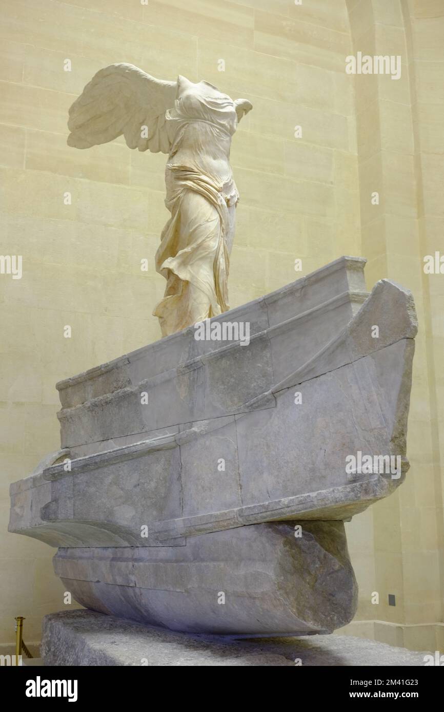 An artwork statue in Louvre Museum in Paris, France Stock Photo - Alamy