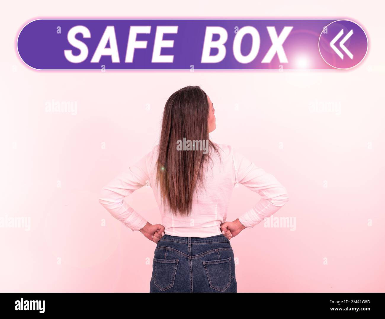 Text sign showing Safe Box. Business idea A small structure where you ...