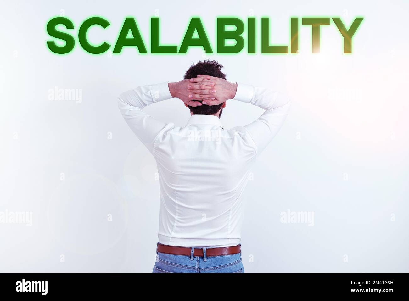 Text sign showing Scalability. Internet Concept capable of being easily ...