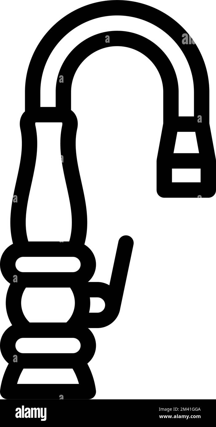 metal faucet water line icon vector illustration Stock Vector Image ...