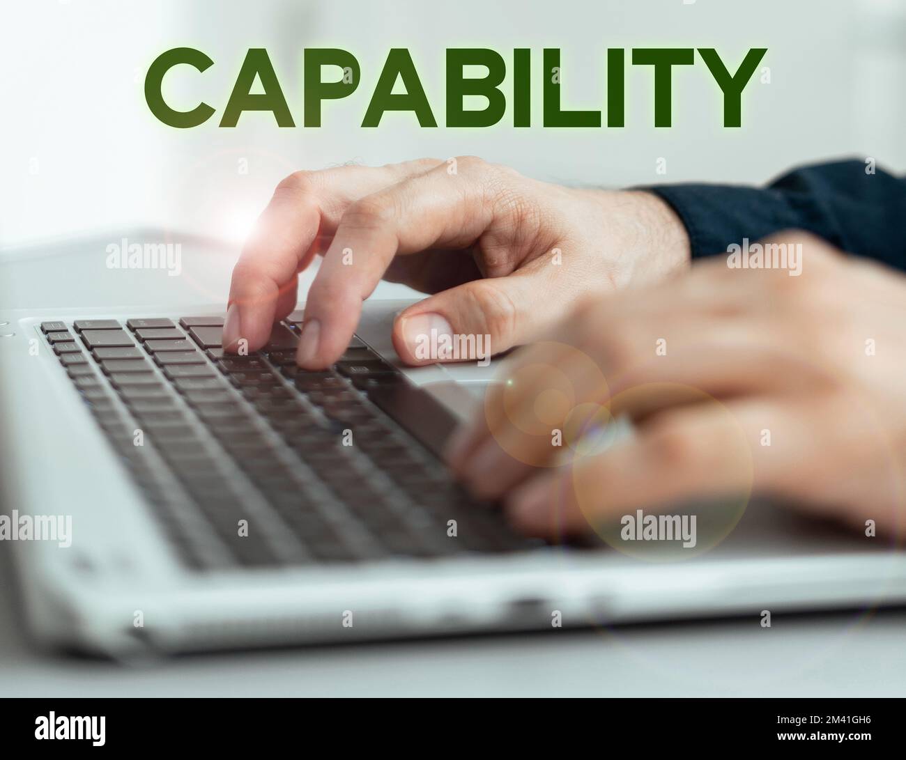 Writing displaying text Capability. Business idea the facility or ...