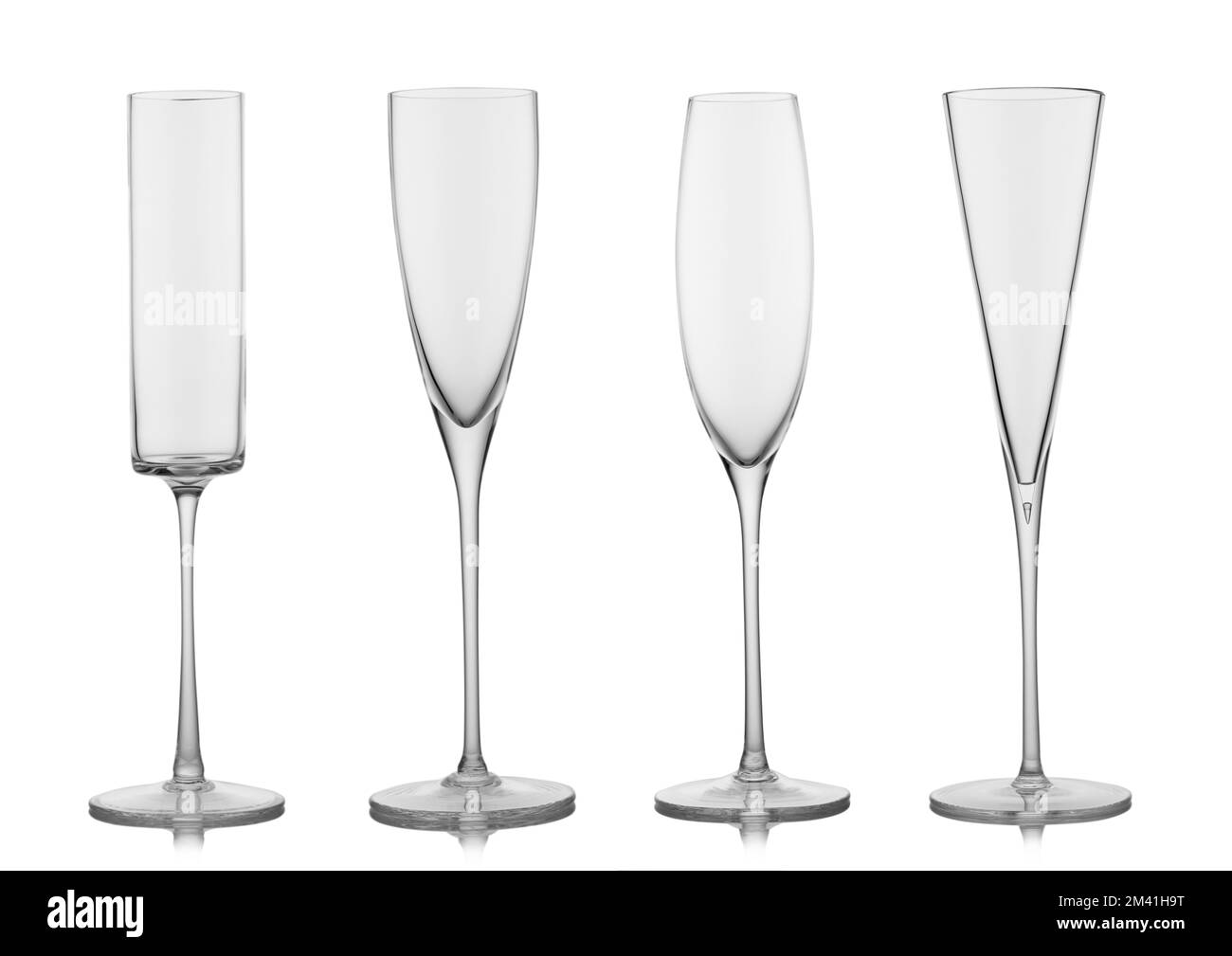 Various luxury crystal champagne Black and White Stock Photos & Images ...