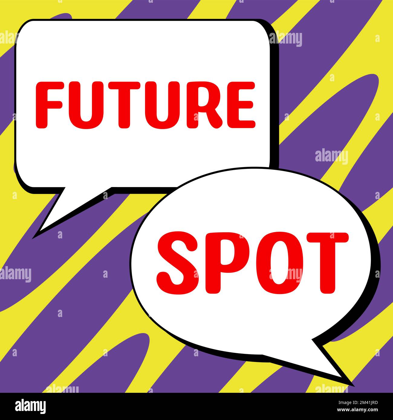 Text caption presenting Future Spot. Internet Concept refers to an ...