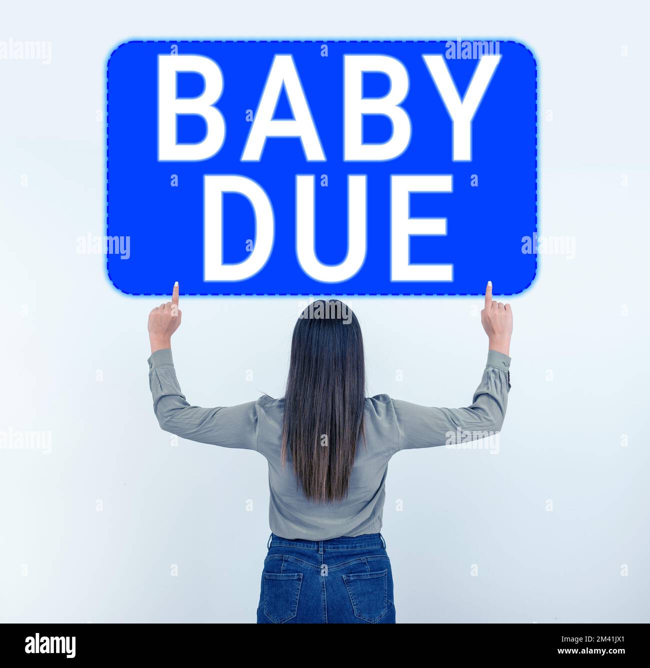 Writing displaying text Baby Due. Business concept about to born Under ...