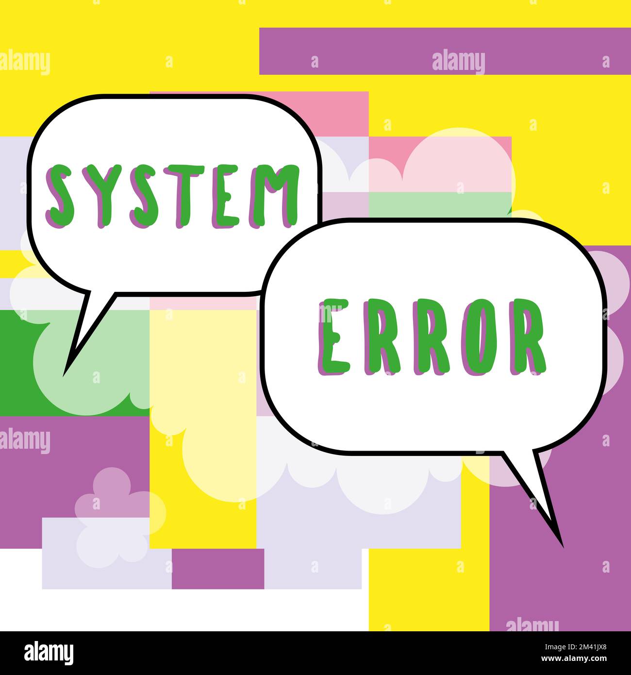 Conceptual display System Error. Business concept Technological failure ...