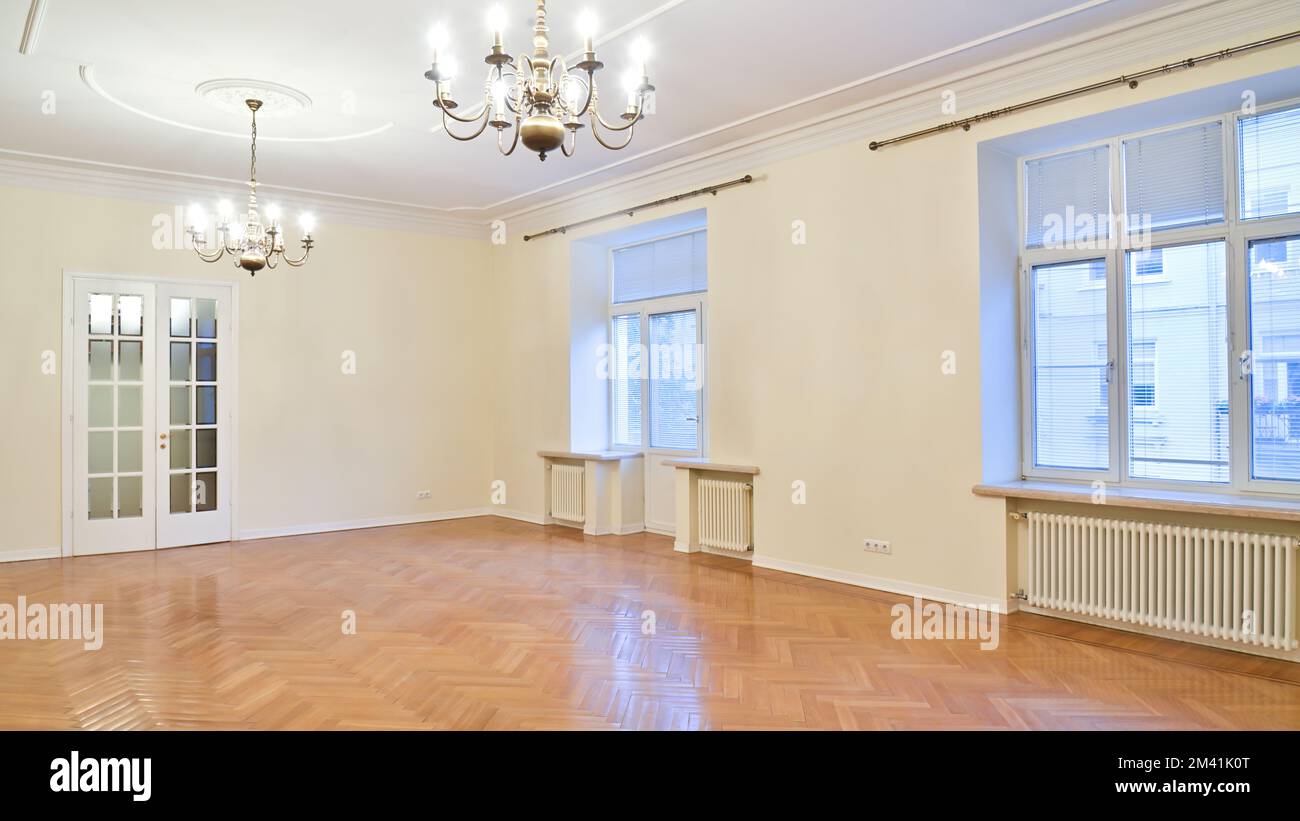 Empty house freed from tenants estate rental concept Stock Photo - Alamy