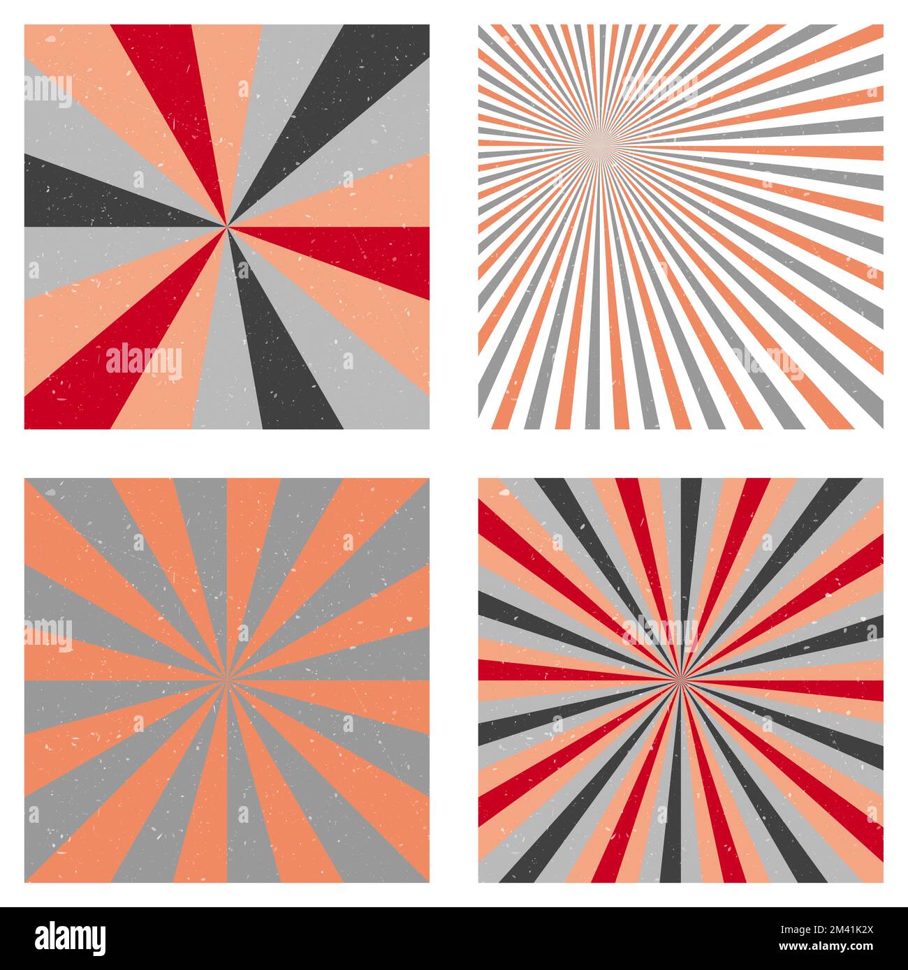 Artistic vintage backgrounds. Abstract sunburst covers with radial rays ...