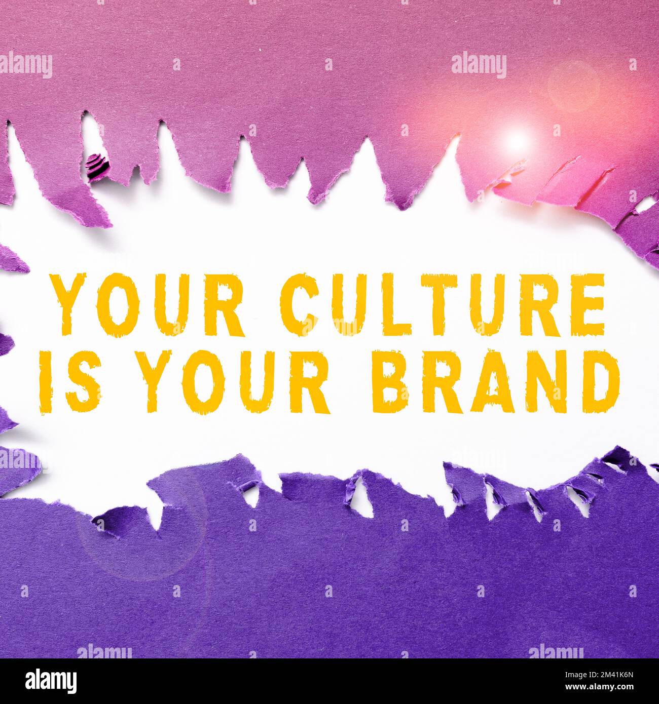 Conceptual display Your Culture Is Your Brand. Business showcase ...