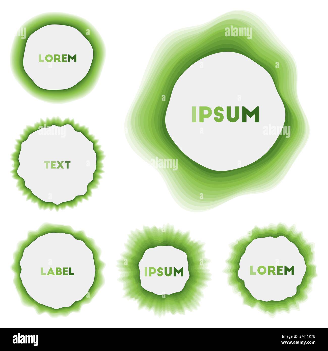 Colorful round banner. Astonishing circular backgrounds. Radiant vector ...