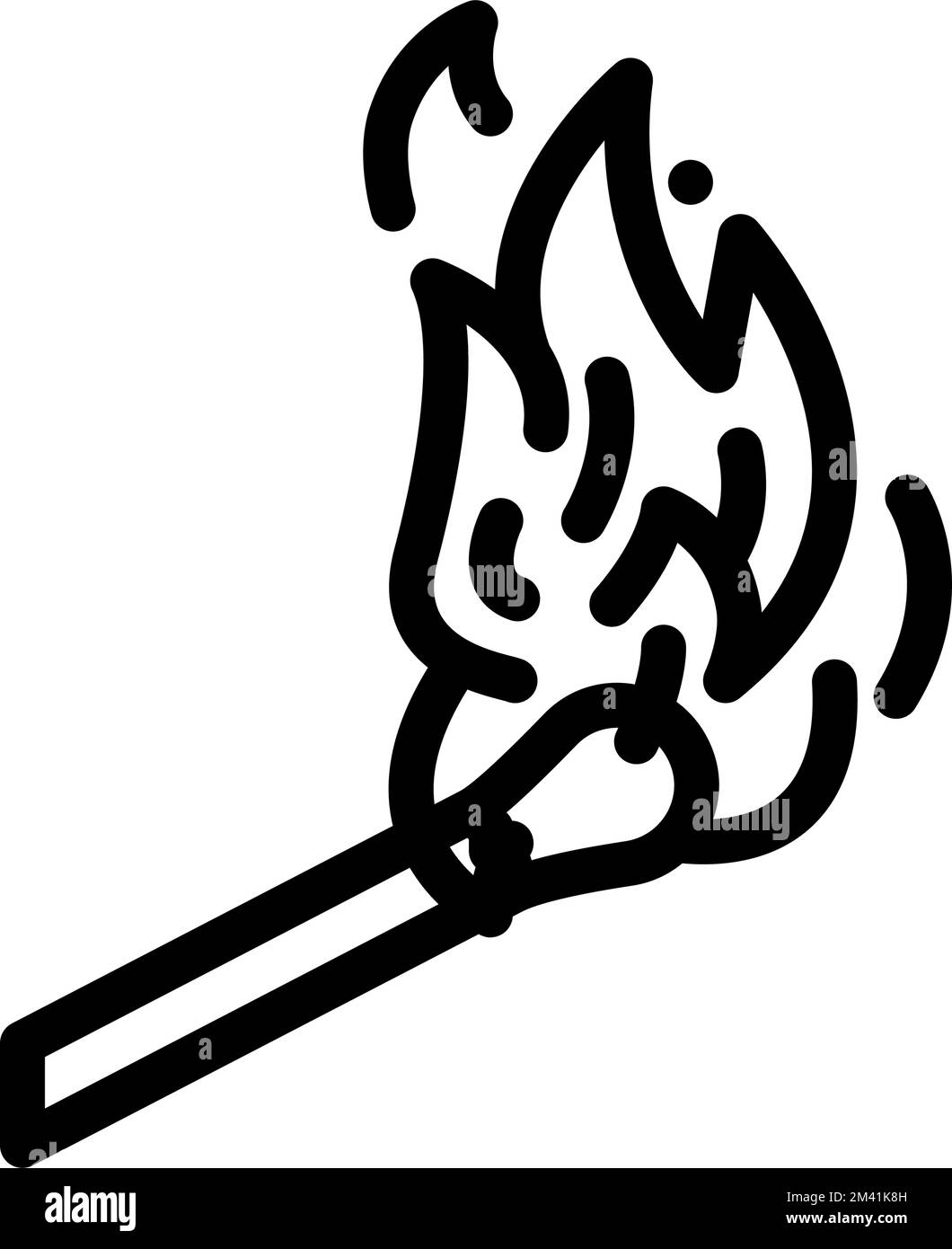 ignite hot line icon vector illustration Stock Vector Image & Art - Alamy