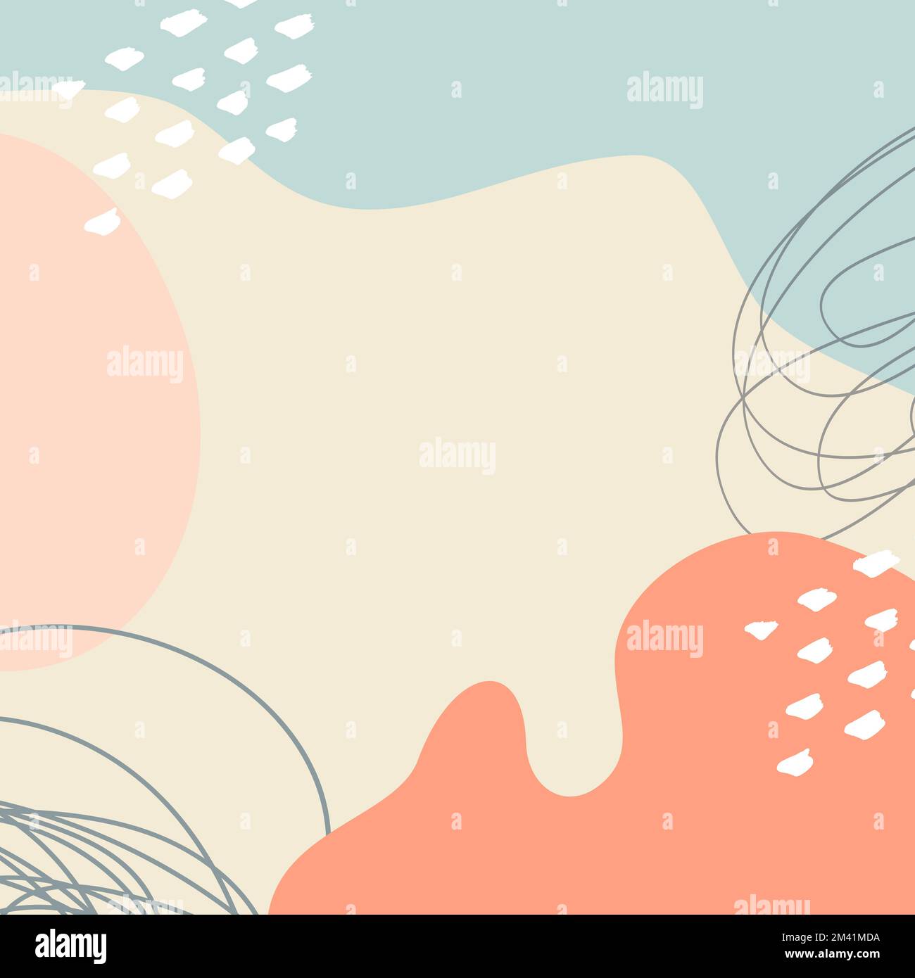 Template abstract boho style, social stories square layout, banner and ...