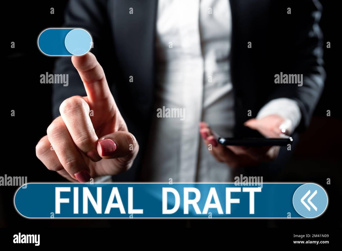 Hand writing sign Final Draft. Business approach final version of ...