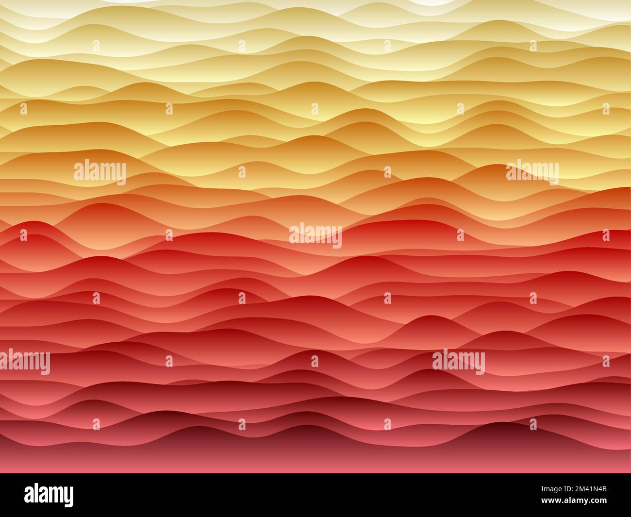 Abstract curves background. Smooth curves with gradients in yellow ...