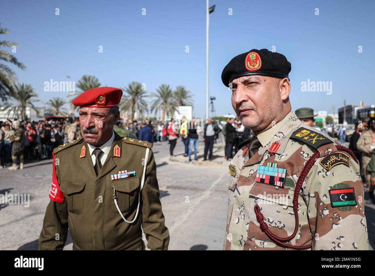 The Libyan Chief of Staff Mohammed Alhadad seen during a majestic ...