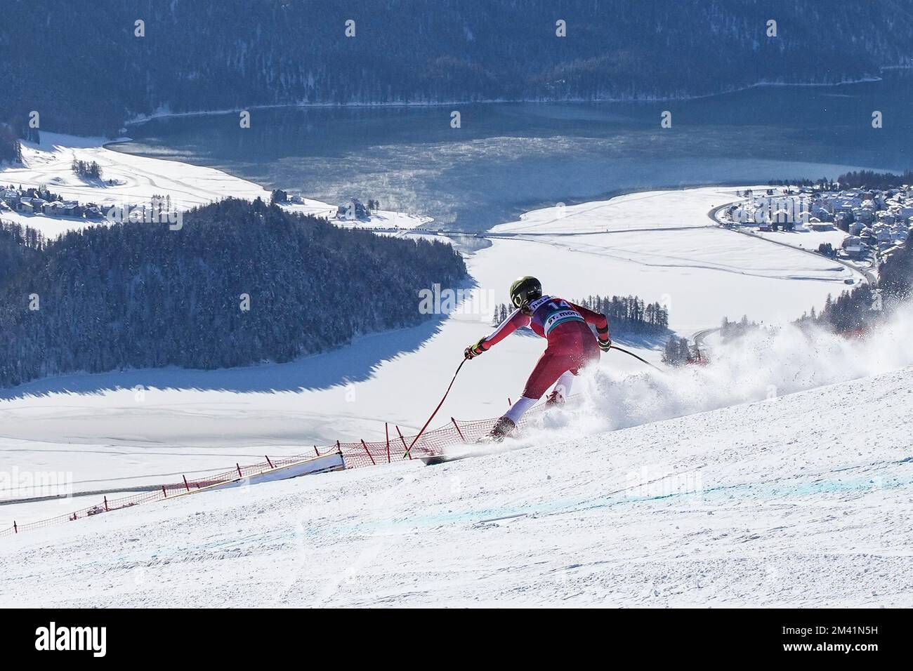 ST MORITZ, SWITZERLAND - DECEMBER 18: Mirjam Puchner of Austria in ...