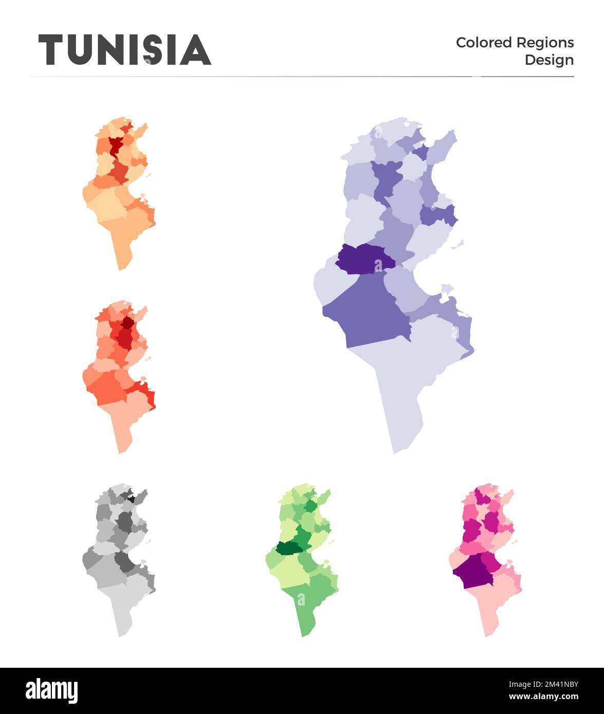 Tunisia map collection. Borders of Tunisia for your infographic ...