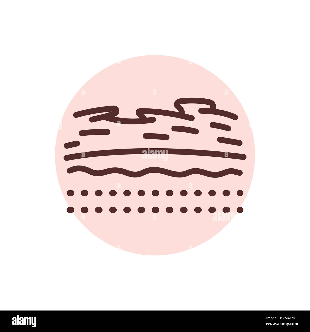 Pustular black line icon. Dermatology disease. Skin problem Stock ...