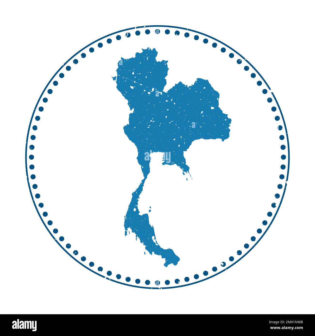 Thailand sticker. Travel rubber stamp with map of country, vector ...