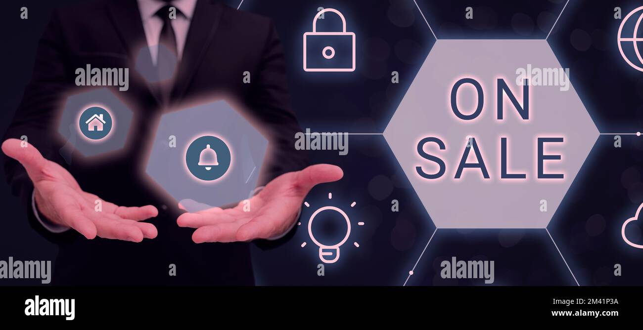 Text showing inspiration On Sale. Business overview Opportunity buy ...