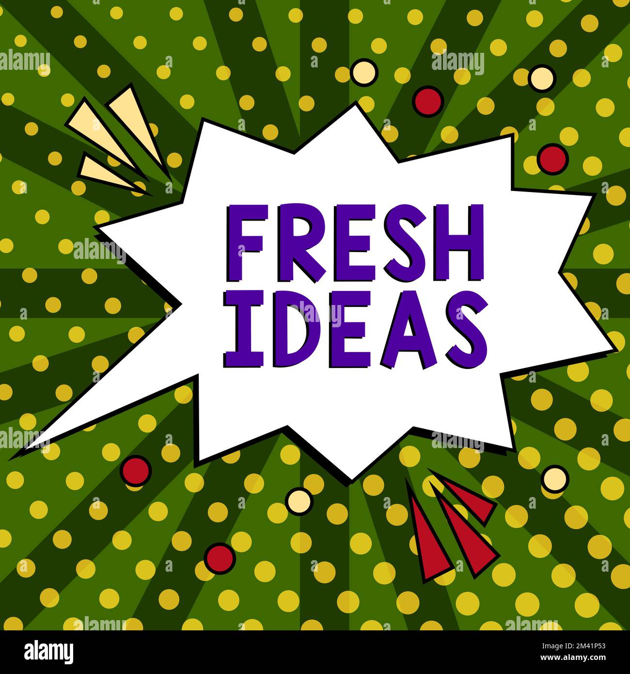 Text sign showing Fresh Ideas. Concept meaning thought or suggestion as ...