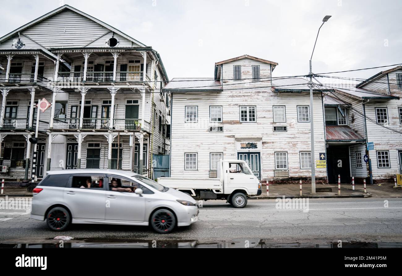 PARAMARIBO - Street scene in the center of Paramaribo. ANP BART MAAT ...