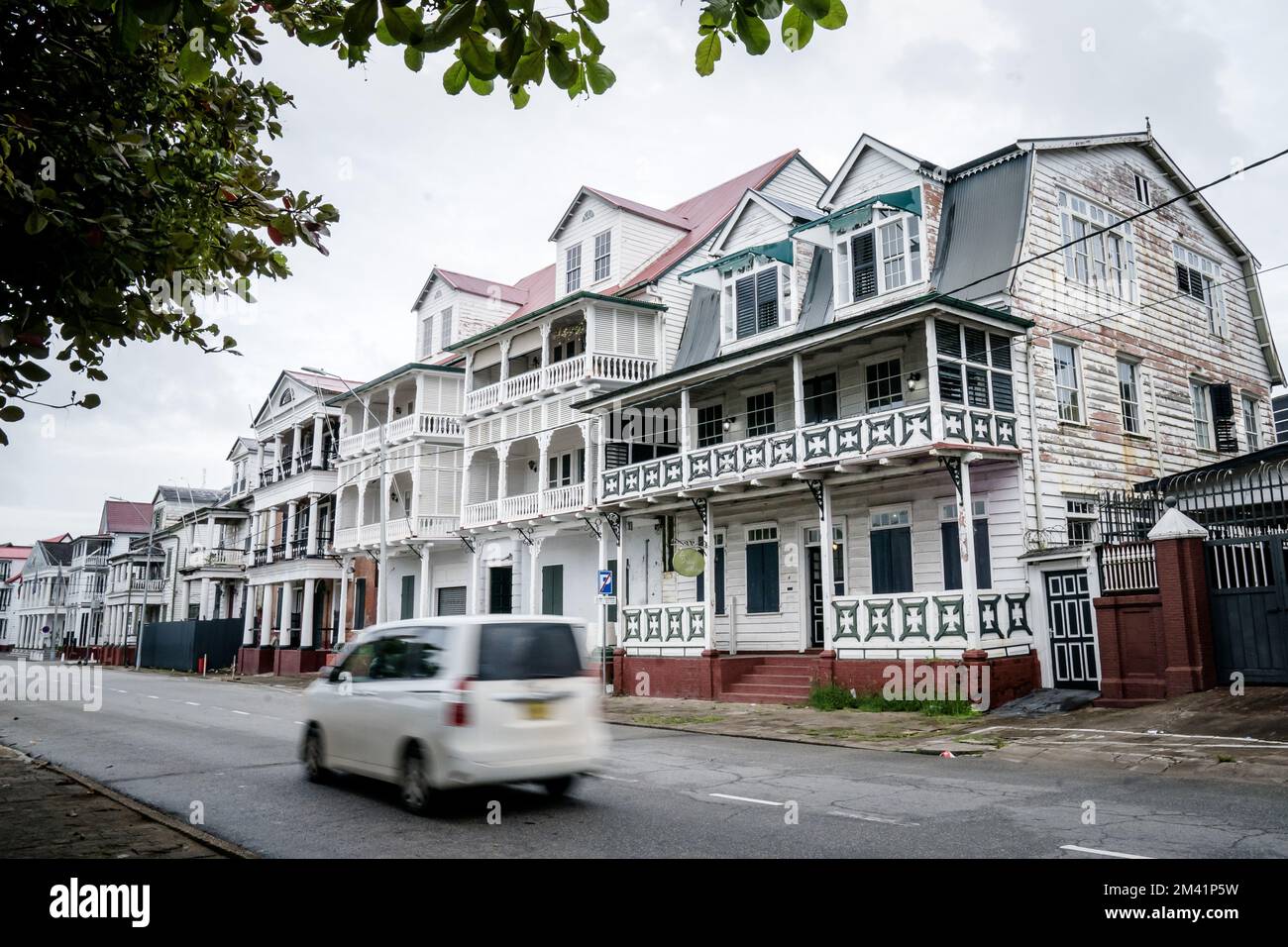 PARAMARIBO - Street scene in the center of Paramaribo. ANP BART MAAT ...