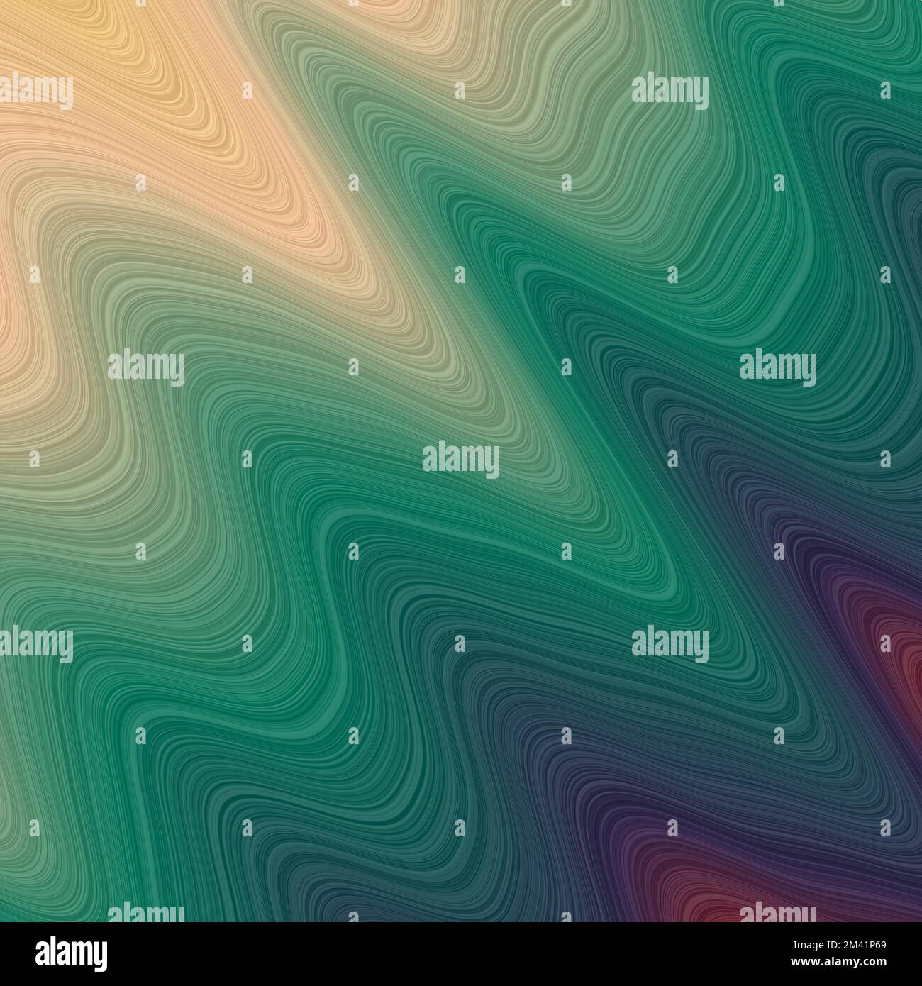 Abstract waves banner. Creative background in contrast red green brown ...