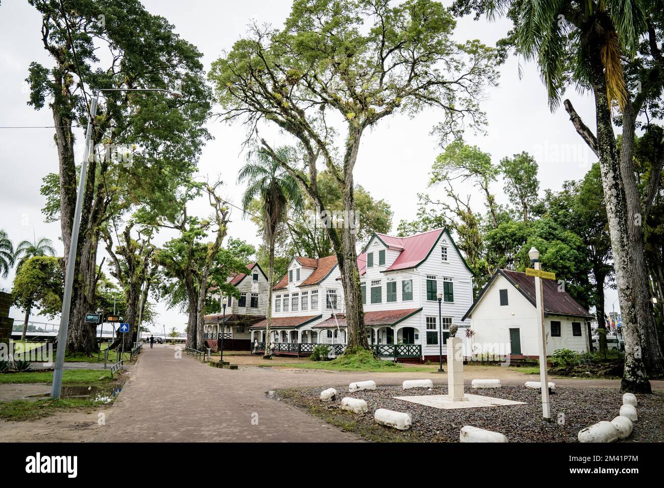 PARAMARIBO - Historic buildings in the center of Paramaribo. ANP BART ...
