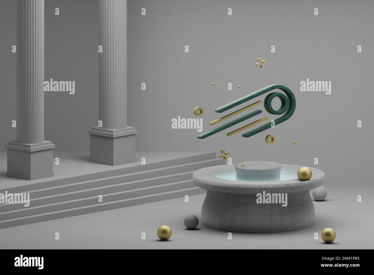 Beautiful abstract illustrations Comet and start symbol icon on a ...