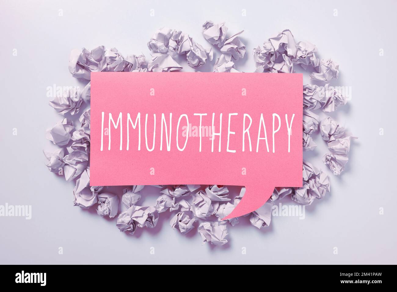 Handwriting text Immunotherapy. Concept meaning treatment or prevention ...