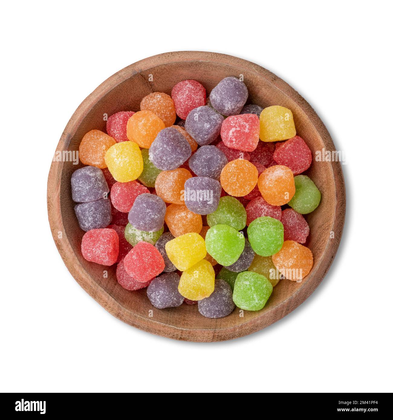 Colorful gum drop candies isolated over white background Stock Photo ...