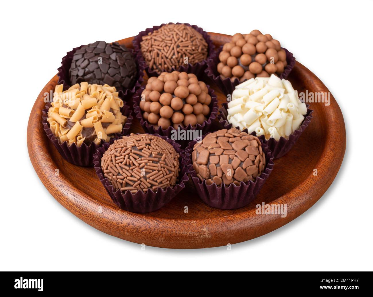 Typical brazilian brigadeiros various flavors Cut Out Stock Images ...