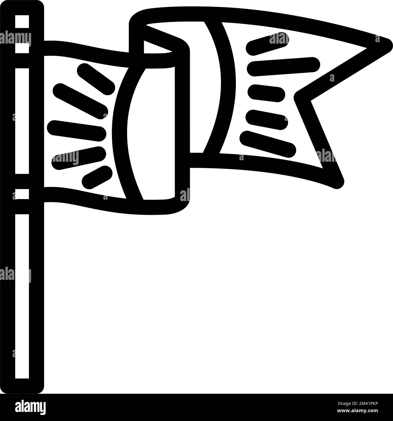 retro flag line icon vector illustration Stock Vector Image & Art - Alamy