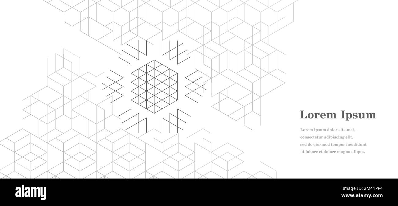 abstract black white hexagon, ai artificial intelligence, geometric ...