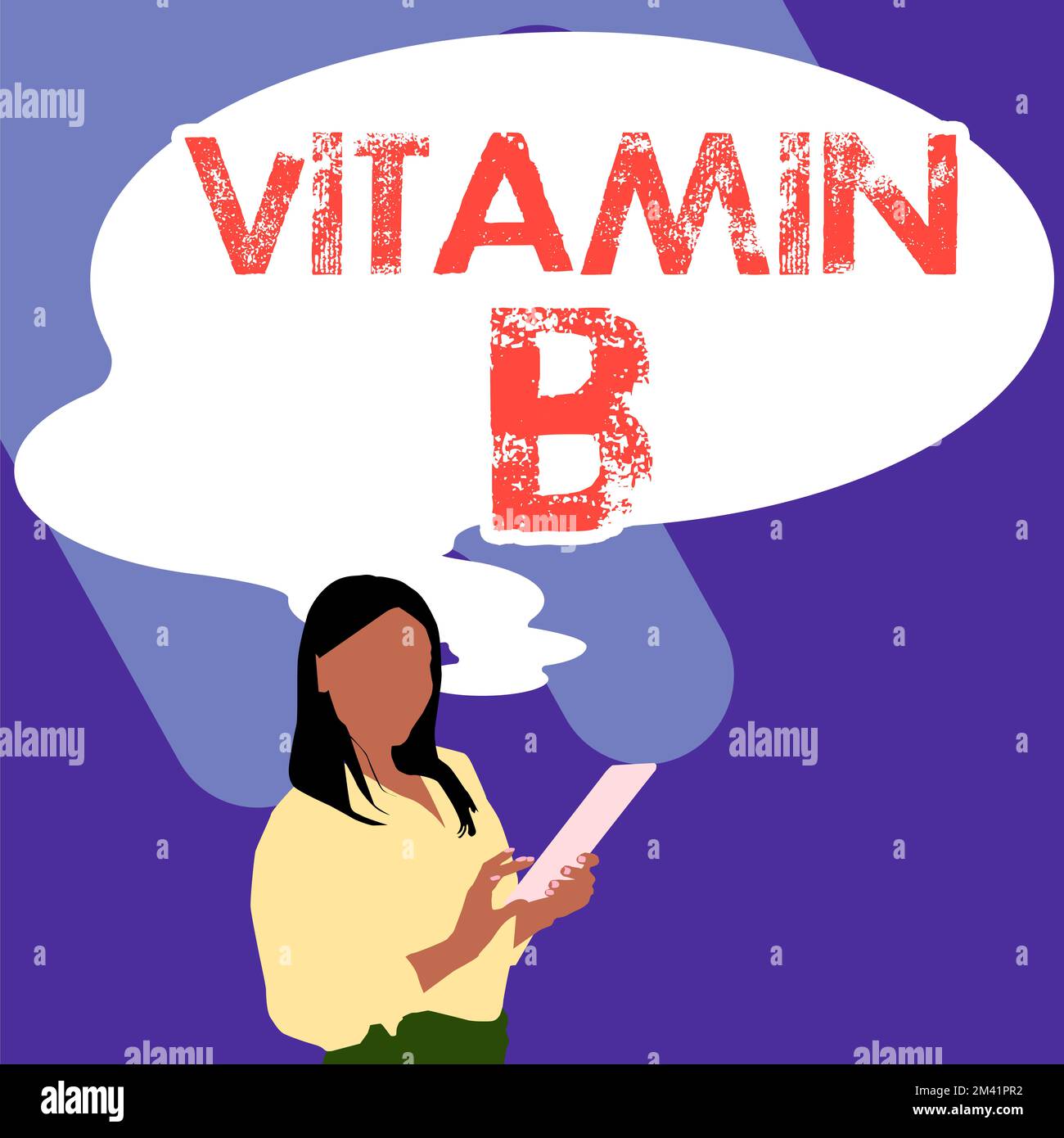 Inspiration showing sign Vitamin B. Word Written on Nutrient that helps ...